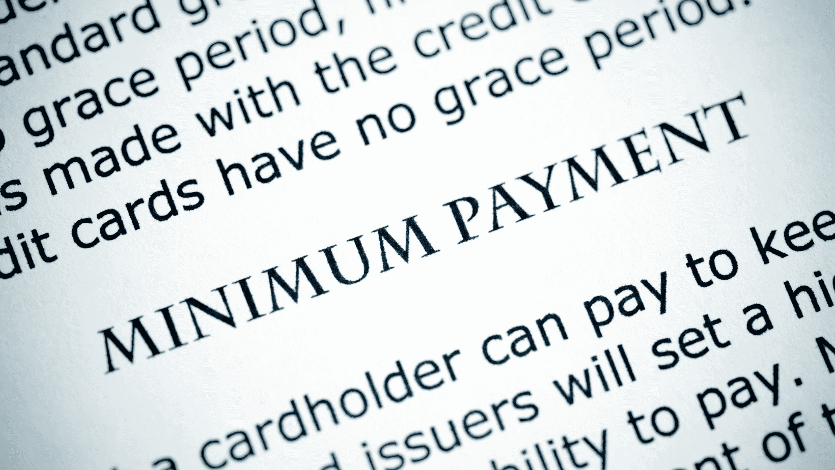 When You Can't Afford Your Minimum Payments | First Southern National Bank